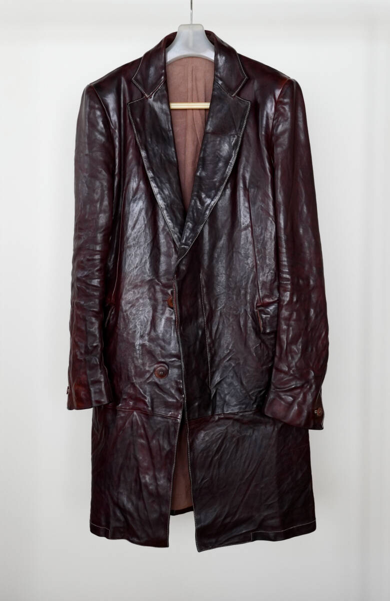 【やや傷や汚れあり】CAROL CHRISTIAN POELL / 2004-05AW / キャロル クリスチャン ポエル ホース レザー チェスター コート size:48の落札情報詳細 ...