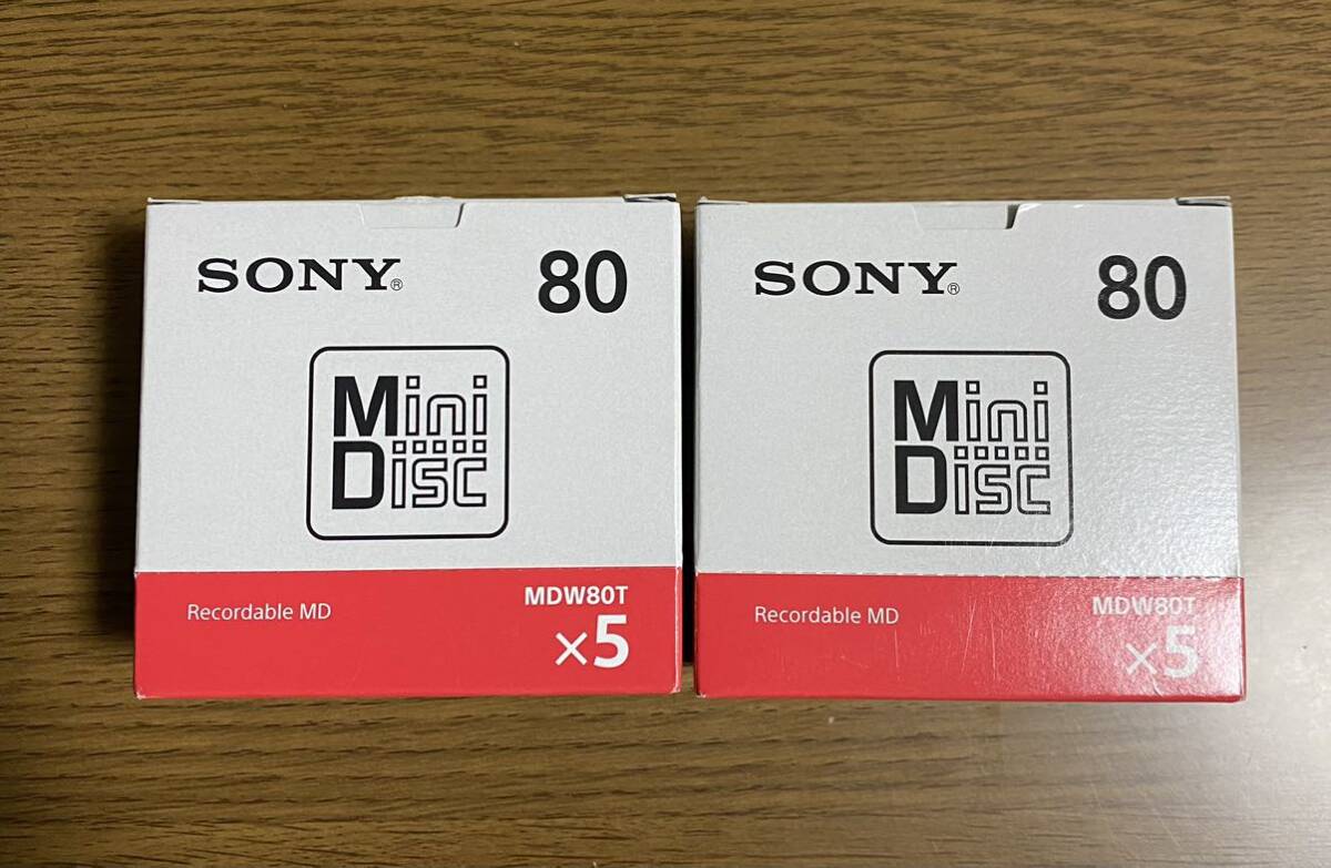 【未使用】新品 未使用 MD SONY MDW80T 10枚 80分 レア 当時物 廃盤 mini disc ミニディスク レトロ ソニー minidisc MD ディスクの落札情報詳細 ...