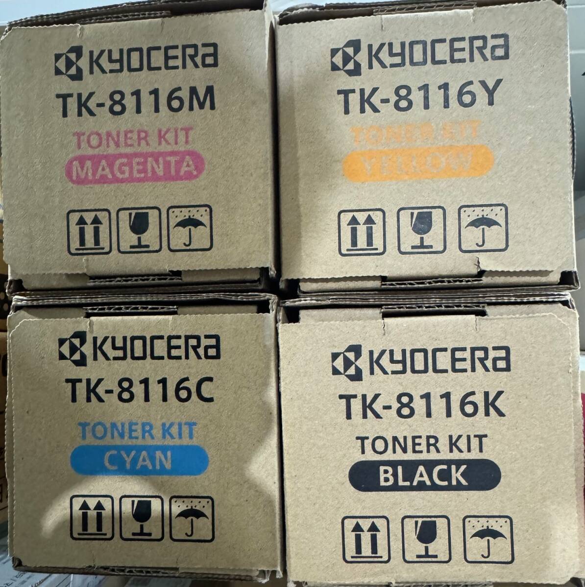 【未使用】[KYOCERA] 純正品トナーカートリッジ TK-8116K TK-8116M TK-8116Y TK-8116C 各色1本の落札 ...