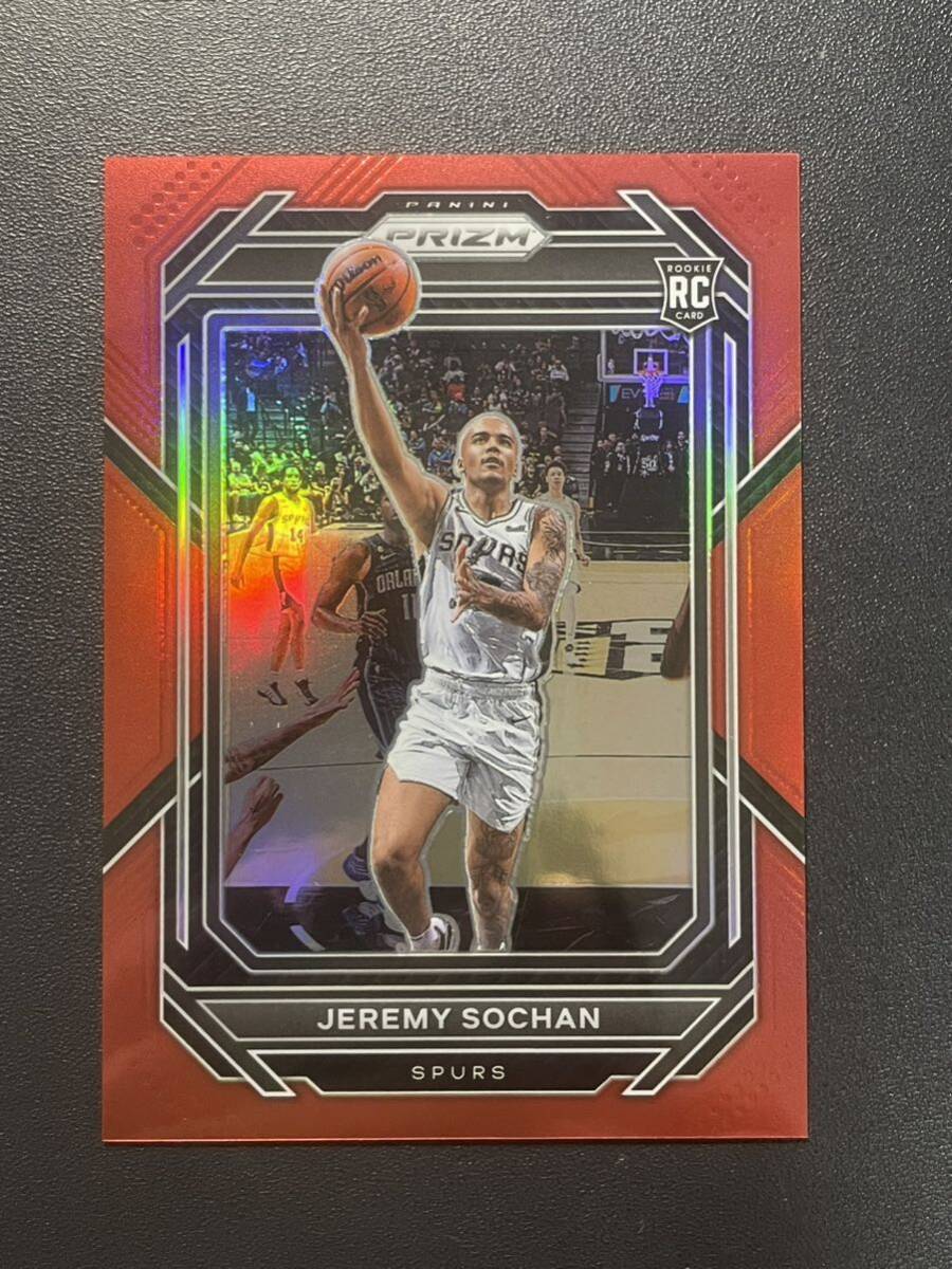 【目立った傷や汚れなし】[299枚限定] Jeremy Sochan RC 2022 Prizm RED パラレル Rookie Card ...