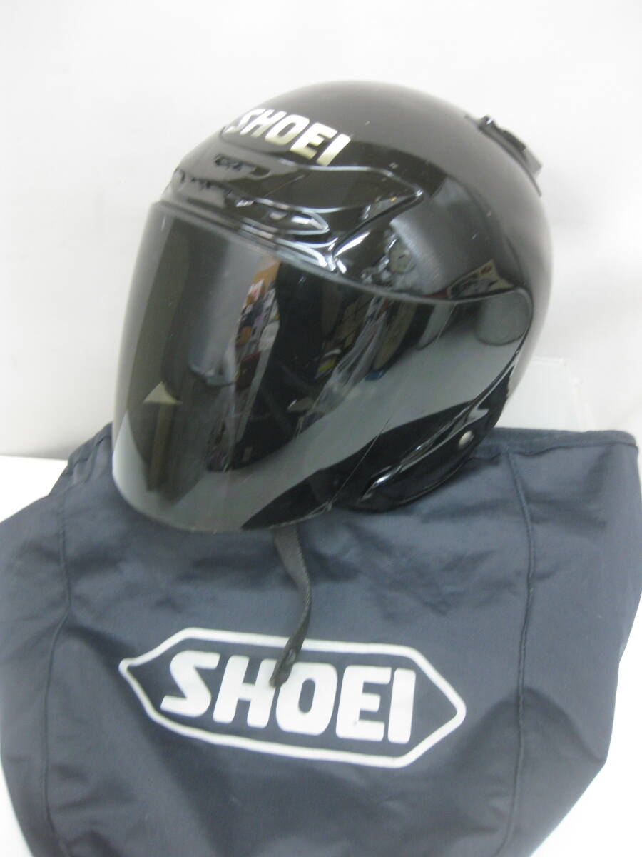 【目立った傷や汚れなし】SHOEI ショウエイ J-Force2 Jフォース2 JACK ジャック GREY グレー ジェット ヘルメット ...