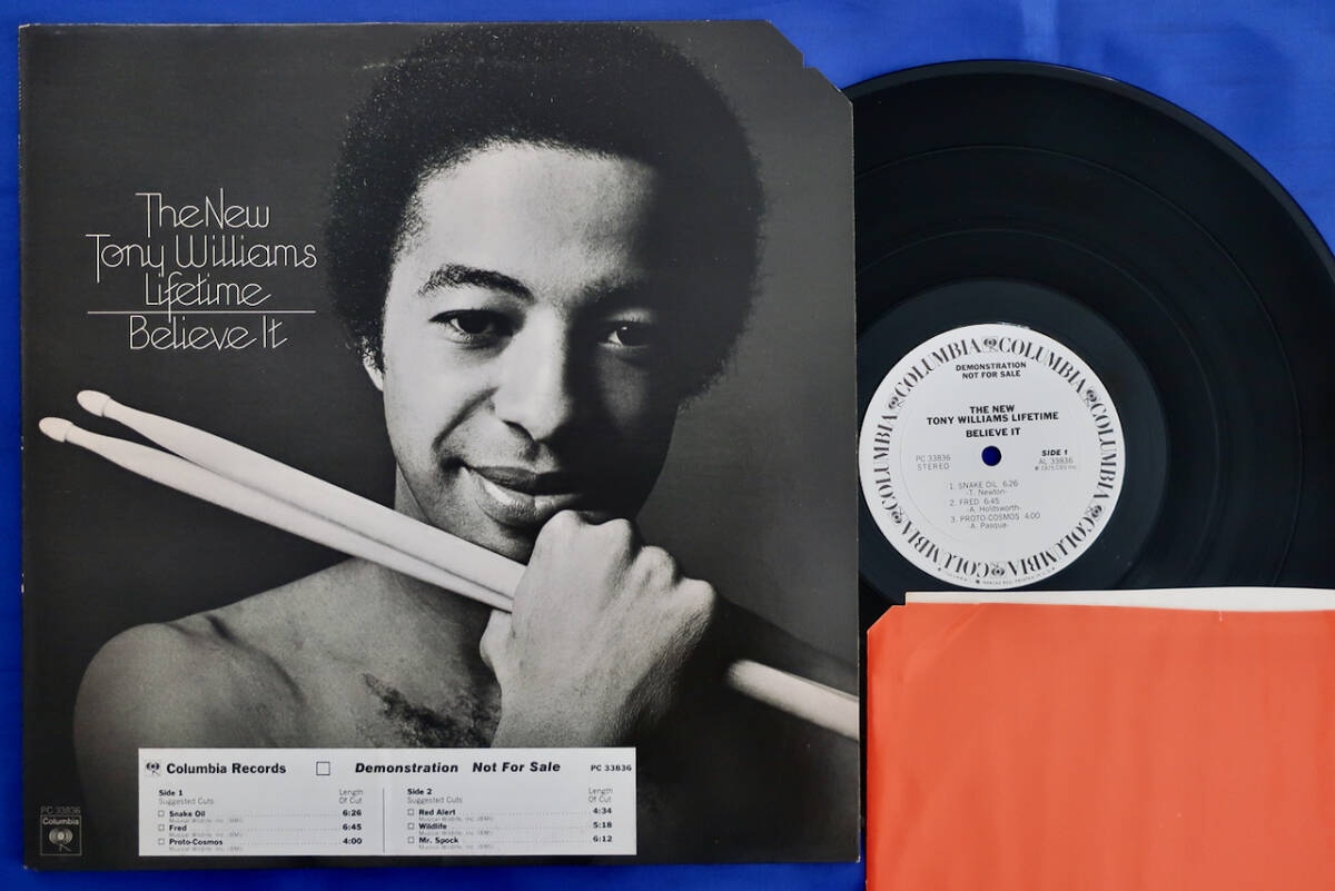 【傷や汚れあり】【米国原盤 USプロモ白ラベル PROMO The New Tony Williams Lifetime Believe It ...
