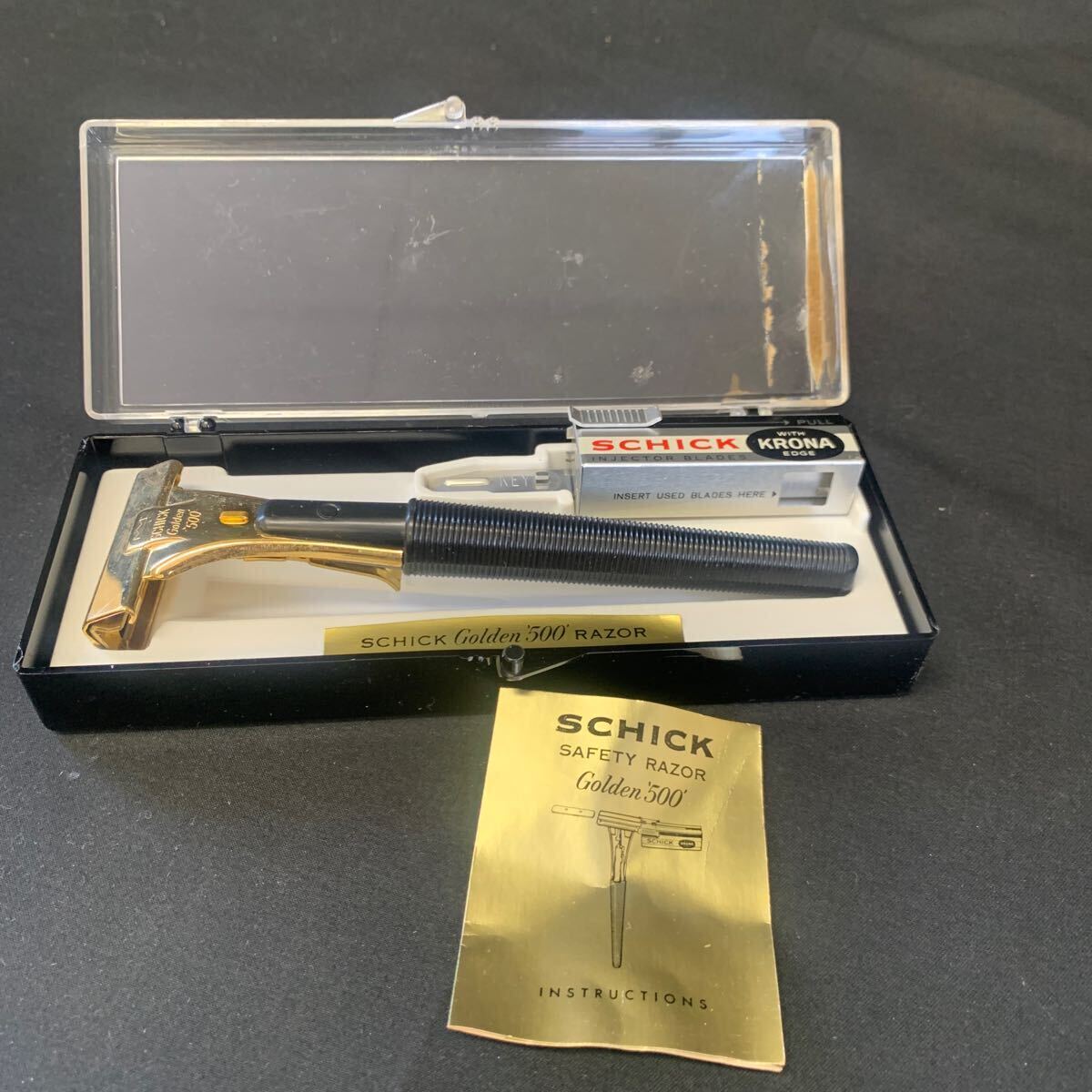【未使用】未使用品 SCHICK Golden '500' RAZOR インジェクター Hydro-magic Injector Razor ...