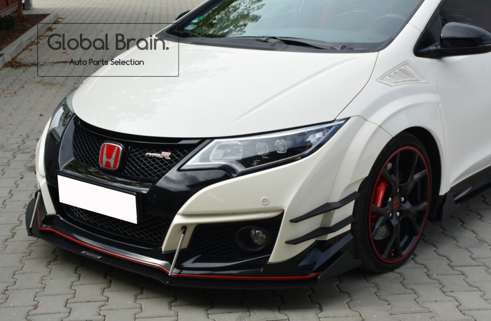 【未使用】2015-2017 シビック タイプ R FK2 フロント バンパー カナード スプリッター / フィン スポイラー エプロン ディフューザー エアロの落札情報詳細 - Yahoo ...