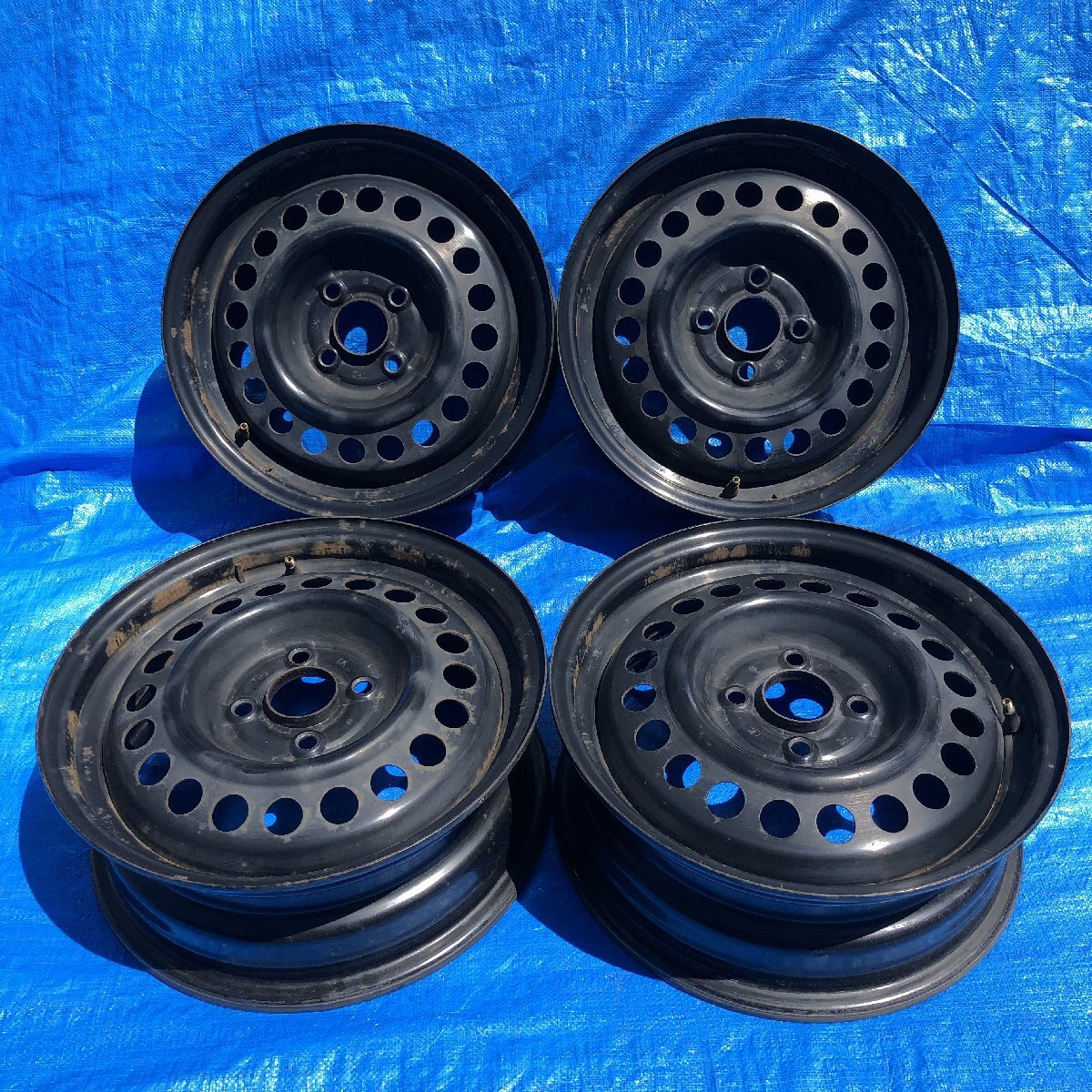 【やや傷や汚れあり】[24W00755K] ホンダ純正 スチールホイール 15×5.5J +45 15インチ PCD100/4H 4本セットの落札情報詳細 - Yahoo!オークション落札価格 ...