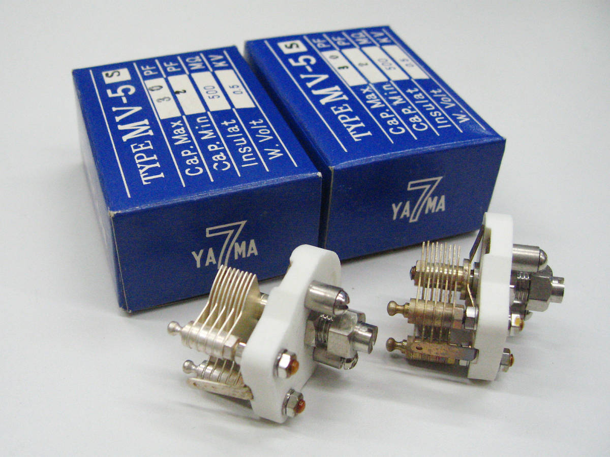 【未使用】★☆（管VC003） ステアタイト製ミゼットバリコン 30pF 2個セット / NOS Midget Variable ...