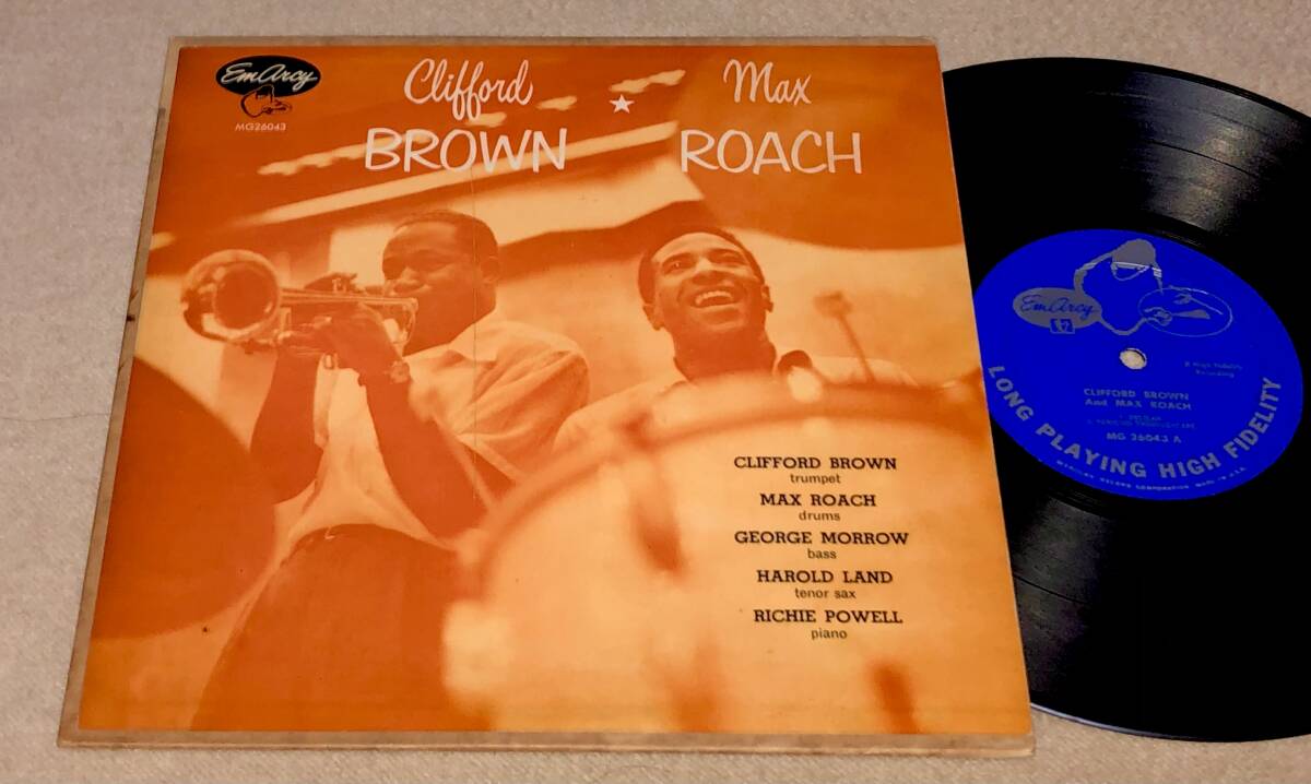 【やや傷や汚れあり】期間限定値下 原点にして原典YMG！激レアMono完オリ10吋Clifford Brown & Max Roach Harold Land,Richie Powell ...