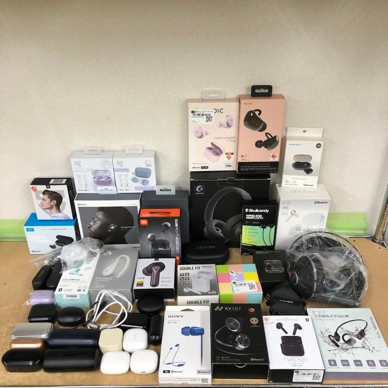 【傷や汚れあり】【ジャンク】 イヤホン ヘッドホン まとめ売り JVC BOSE Victor Maxell JBL Galaxy SONY ...