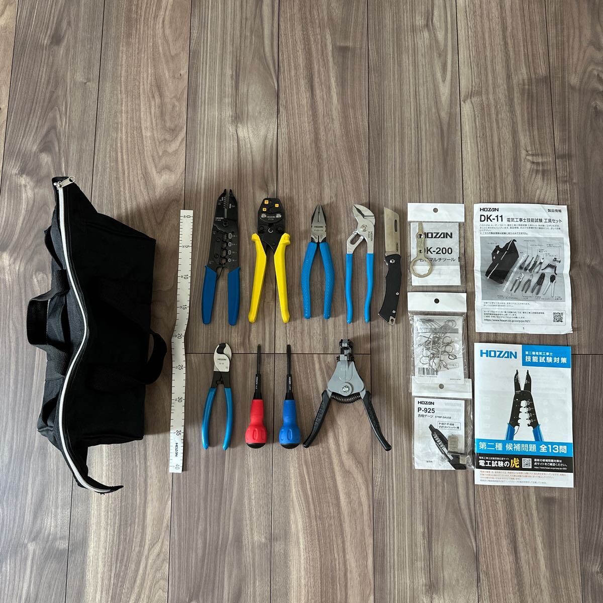 【目立った傷や汚れなし】★電気工事士 工具セット HOZAN DK-11 完璧フルセット＋便利グッズ3点付き★ 豪華15点セット！！最新版の落札情報詳細 - Yahoo!オークション落札価格 ...