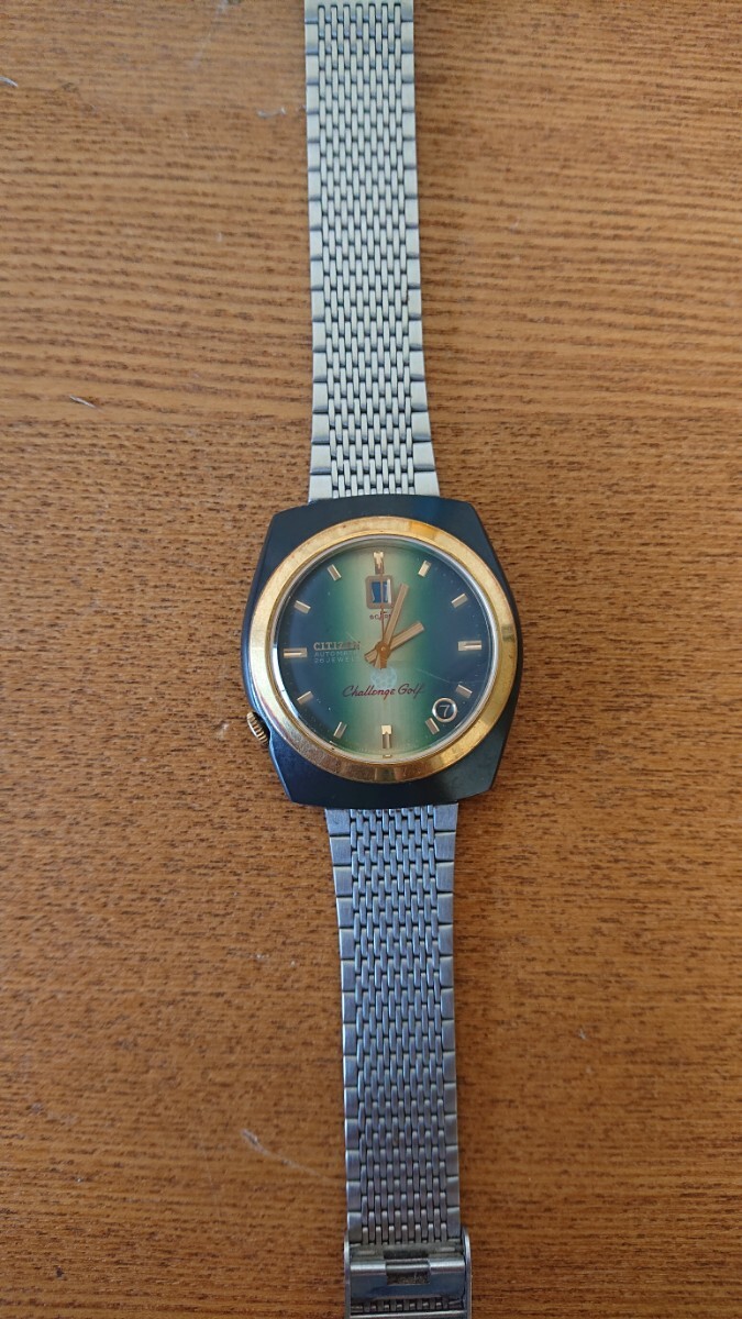 【目立った傷や汚れなし】腕時計 CITIZEN シチズン 自動巻き challenge golf チャレンジゴルフ 稼働品 ジャンク扱い 1円 ...