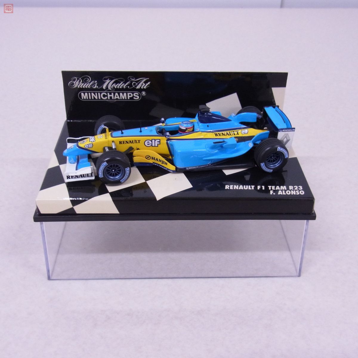 【やや傷や汚れあり】PMA 1/43 ルノー F1 チーム R23 F.アロンソ 2003 No.400030008 ミニチャンプス MINICHAMPS Renault F1 Team ...