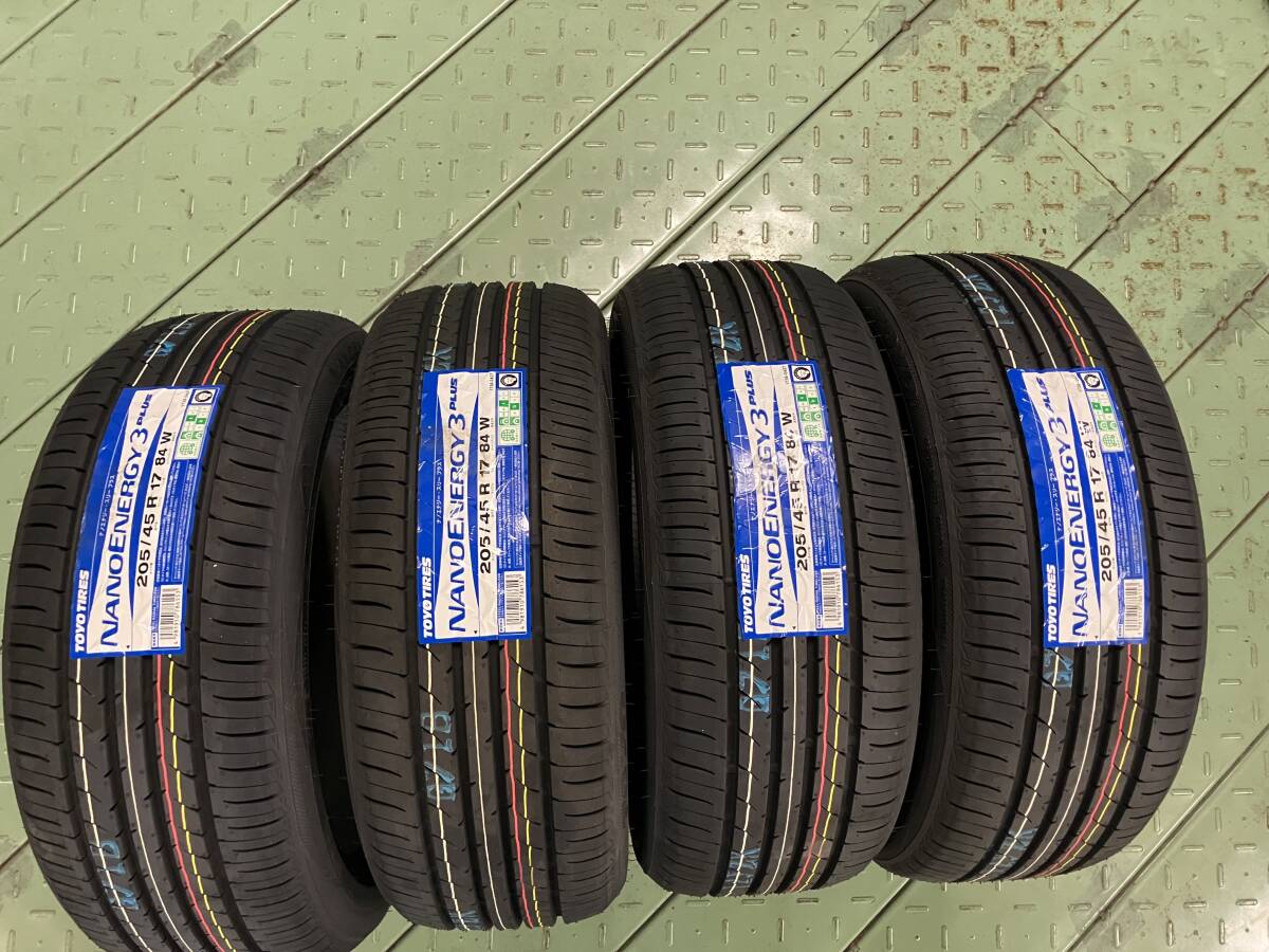 【未使用】☆【205/45R17 84W】【2024年製】TOYOトーヨー ナノエナジー3 NANOENERGY3 205/45-17 4本 ...