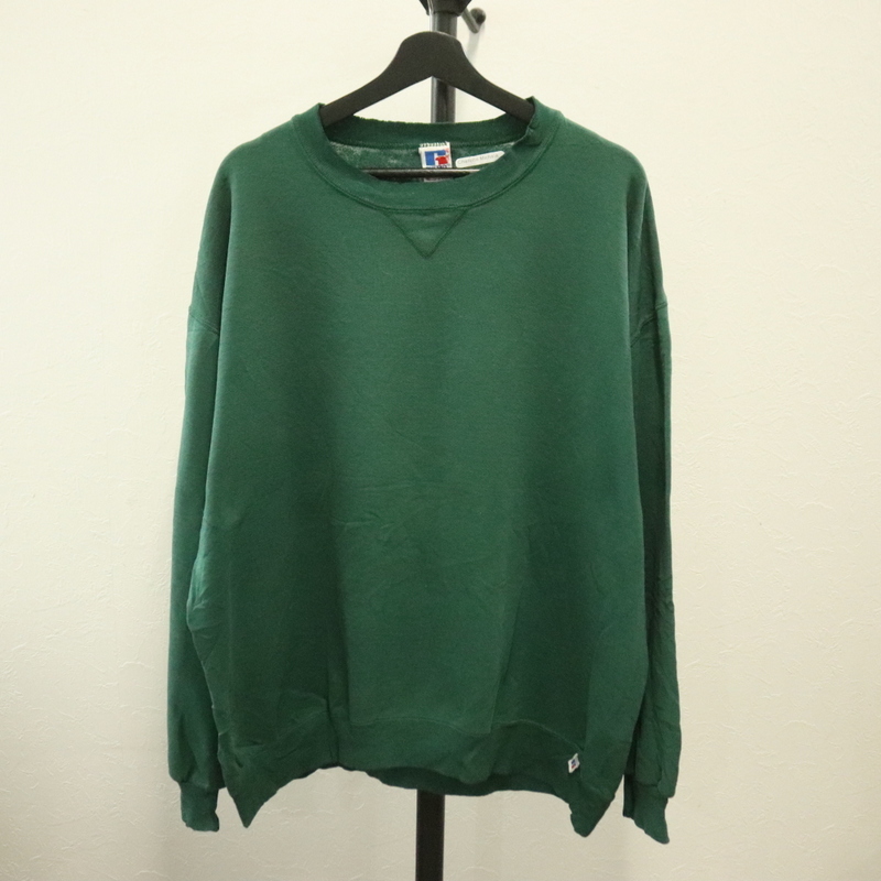 【傷や汚れあり】f604 90sビンテージ RUSSELL ラッセル 長袖スウェット USA製 1990年代製 表記2XLサイズ グリーン トレーナー 無地 アメカジ 古着 古着卸の落札情報 ...