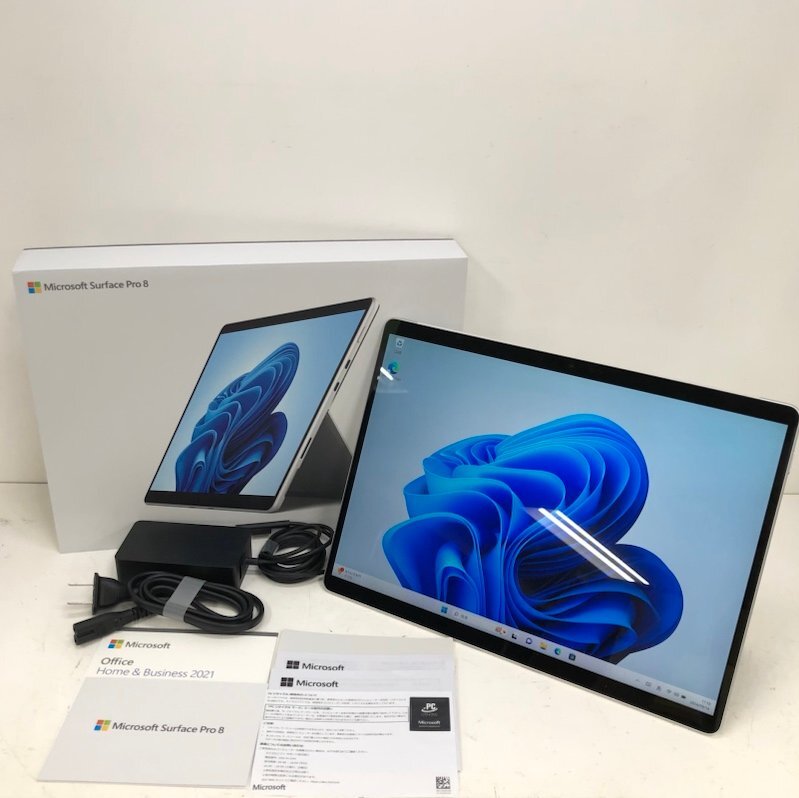 【やや傷や汚れあり】Microsoft Surface Pro 8 マイクロソフト 1983 Windows 11 Core i7-1185G7 3.00GHz 16GB SSD 1TB ...