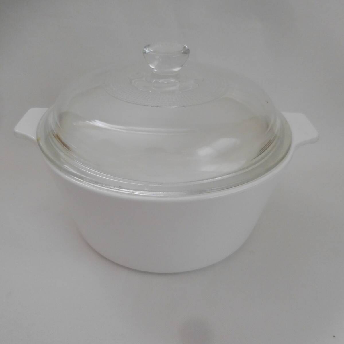 【全体的に状態が悪い】 送料無料 深型 CORNING WARE コーニングウェア パイロセラム 耐熱両手鍋 耐熱ガラス製 ガラス蓋付き 1 3/4 QT アメリカ USA の落札情報詳細 ...