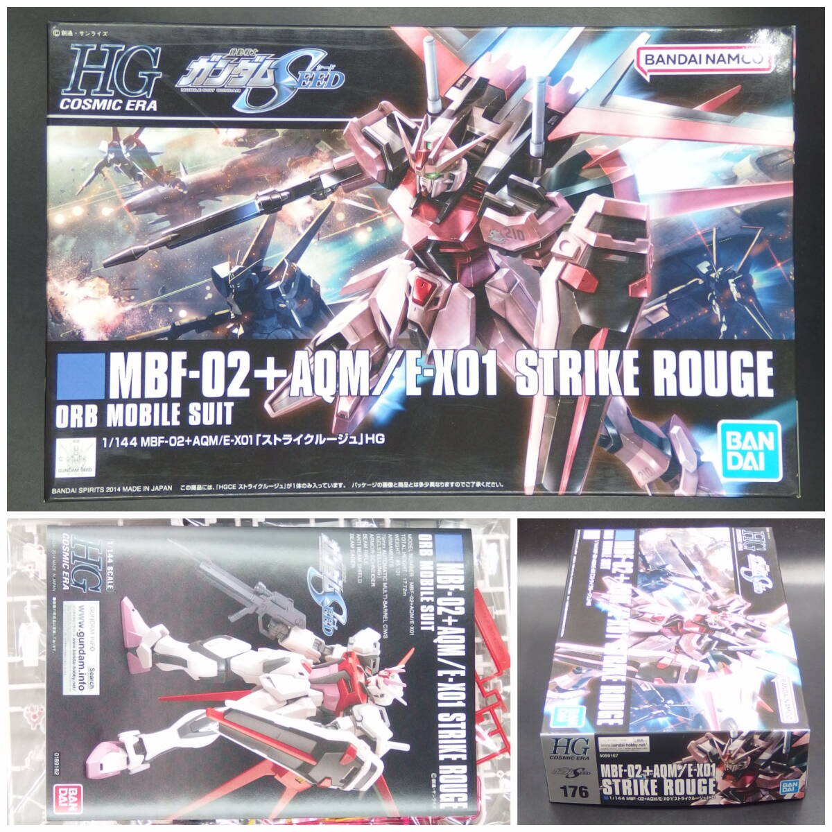 【未使用に近い】バンダイ【機動戦士ガンダムSEED】HGCE 176 1/144 ストライクルージュ MBF-02+AQM/E-X01 HG【未開封・未組立】の落札情報詳細 - Yahoo ...
