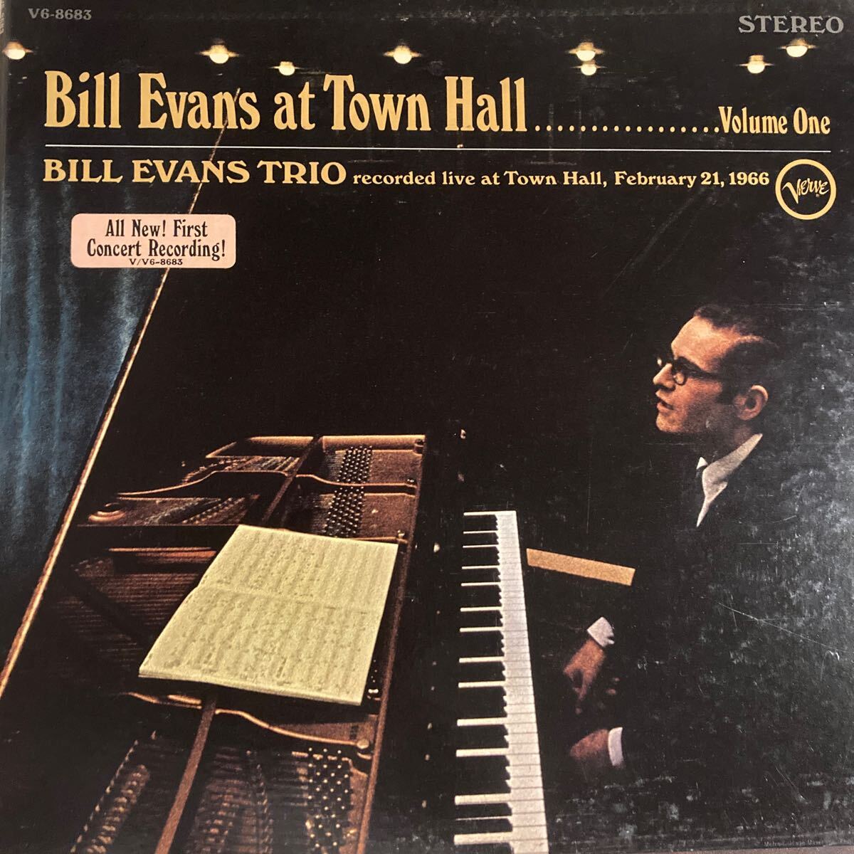 【傷や汚れあり】BILL EVANS TRIO / Bill Evans At Town Hall Volume 1 洋楽 JAZZ US ORIGINAL PRESS RVG刻印 DG LP ...