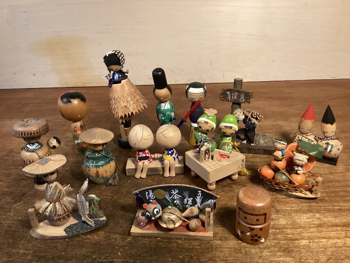 【やや傷や汚れあり】BA1012 送料込 民芸品 まとめて こけし 勝浦 下田 茶釜 鬼怒川 修善寺 土肥 狸 草津 頼家 忠治 置物 和風 レトロ 930g /くHIらの落札情報詳細 ...