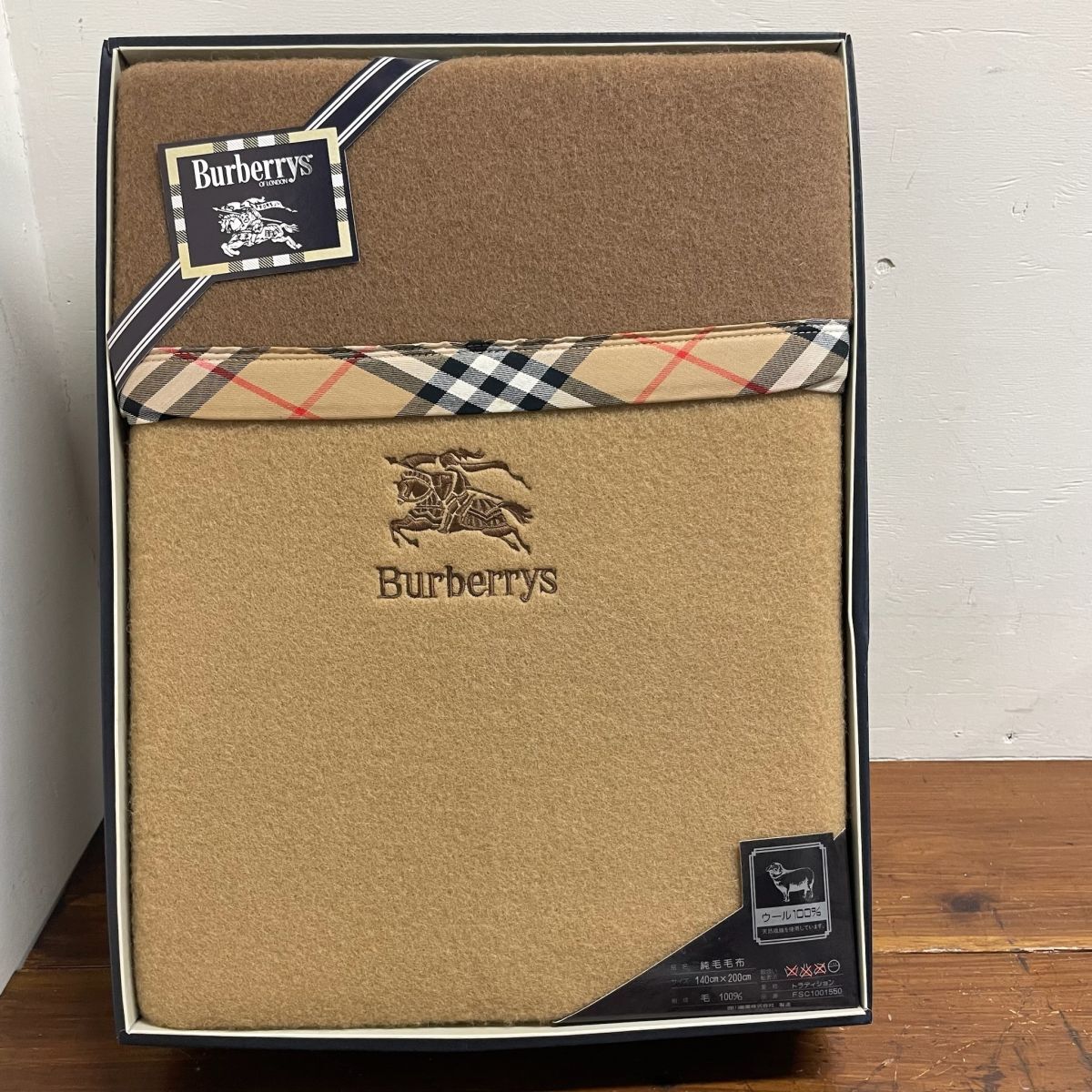 【未使用】J4001【未使用】長期保管品 Burberrys／バーバリー 純毛毛布 ウール 100% 140 x 200cmの落札情報詳細 - Yahoo!オークション落札価格検索 オークフリー