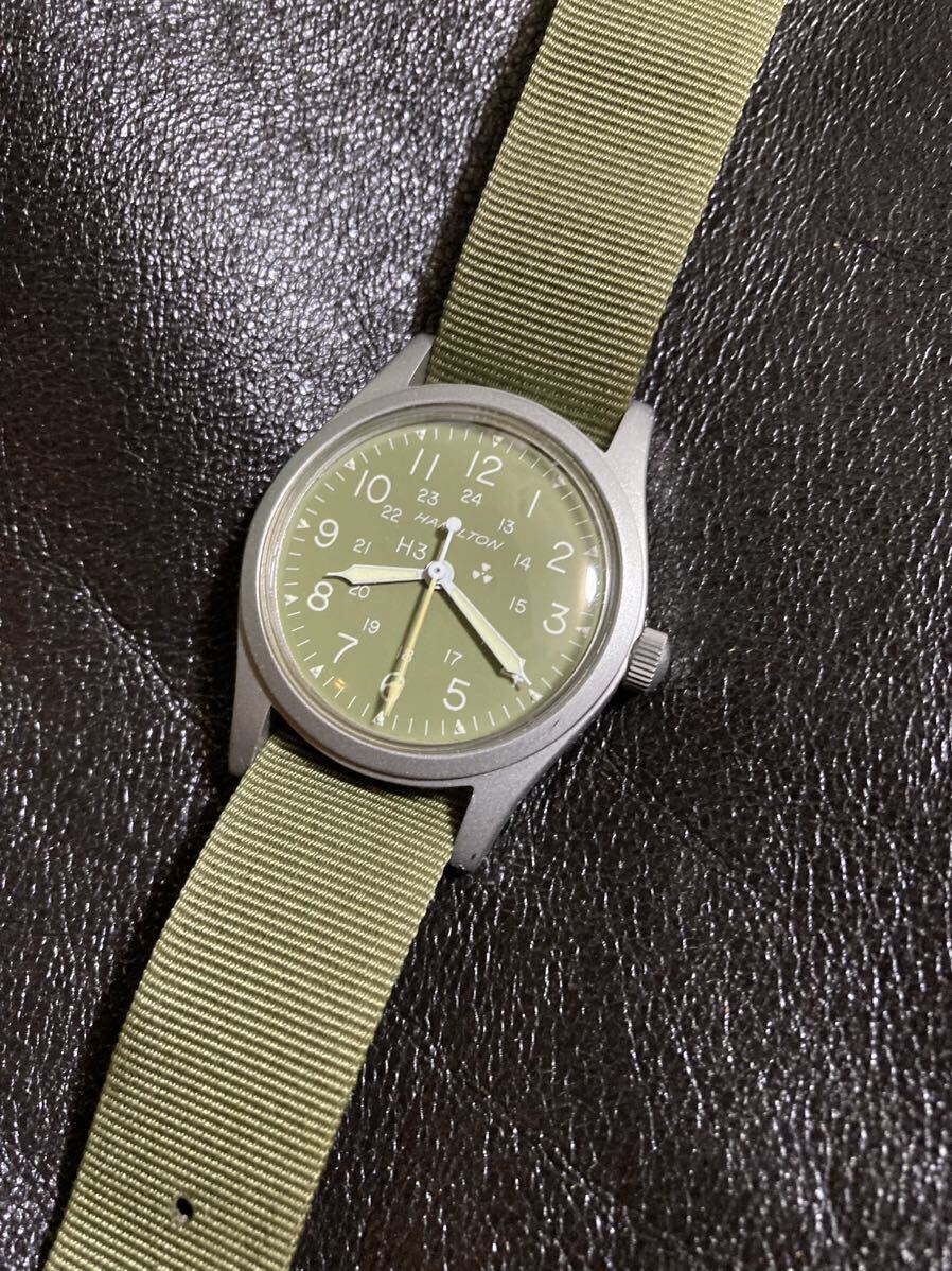 【やや傷や汚れあり】美品/ハミルトン/9219/H3/ミルスペック/手巻き/カーキ/フィールド/hamilton/米軍/ミリタリー/メカ/時計/921980/9415/メカニカル/ビンテージの ...