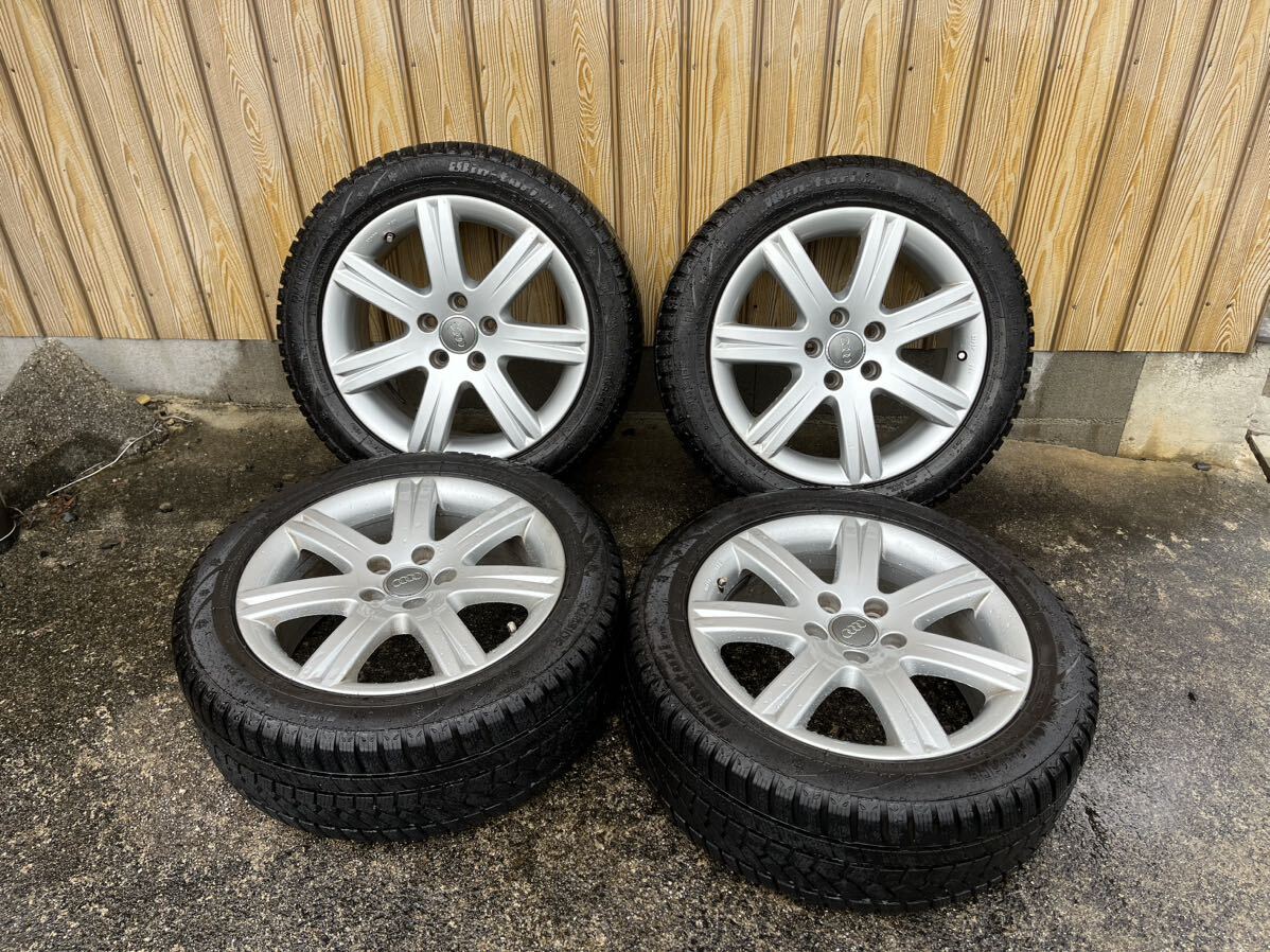 【傷や汚れあり】アウディtt 8J 225/50/R17 PCD 5×112 ハブ57.1 HIFLY スタッドレス アルミホイールセットの ...