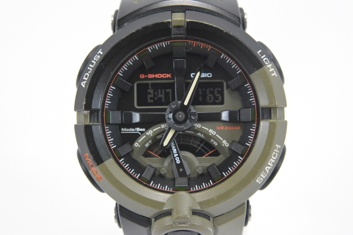 【傷や汚れあり】154-m449 CASIO カシオ G-SHOCK Gショック ANALOG-DIGITAL CHARI & CO チャリ ...