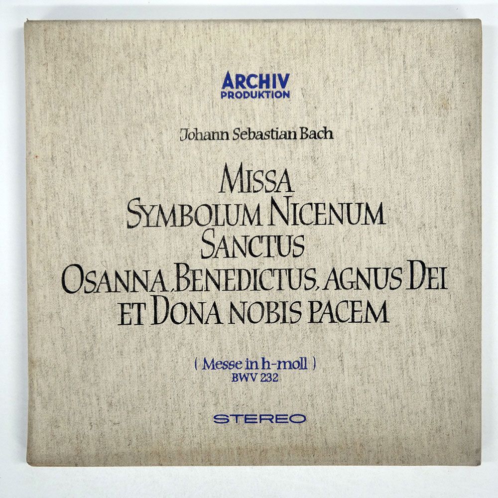 【やや傷や汚れあり】独 バッハ/MISSA SYMBOLUM NICENUM SANCTUS OSANNA, BENEDICTUS ...