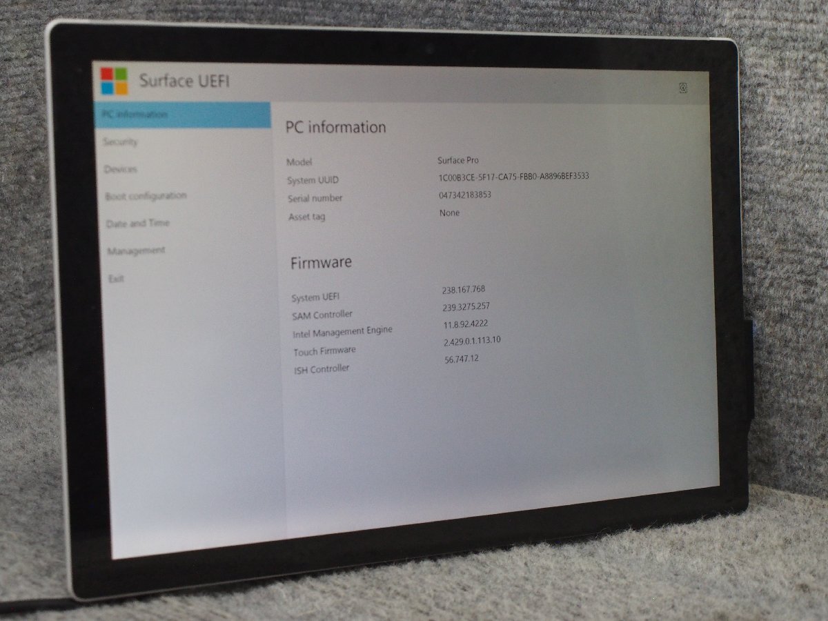 【傷や汚れあり】Microsoft Surface Pro5 1796 256GB i5-7300U 2.60GHz 8GB OS無し バッテリー膨張 ジャンク D50739の落札情報詳細 ...