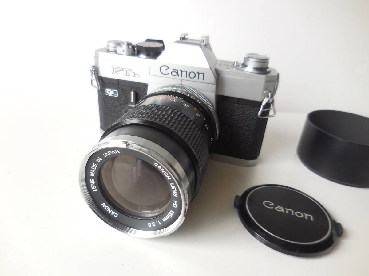 【目立った傷や汚れなし】キヤノン CANON FTb-N(プリズム腐食無し） 135mm単焦点レンズ付きの落札情報詳細 - Yahoo ...