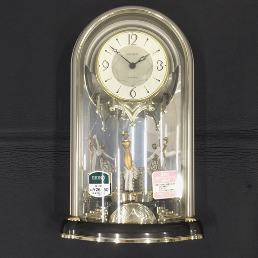 【やや傷や汚れあり】セイコー クォーツ BY204G 置時計 他 AM259B 電波 掛時計／BZ326M クォーツ 等 SEIKO 時計 3 ...