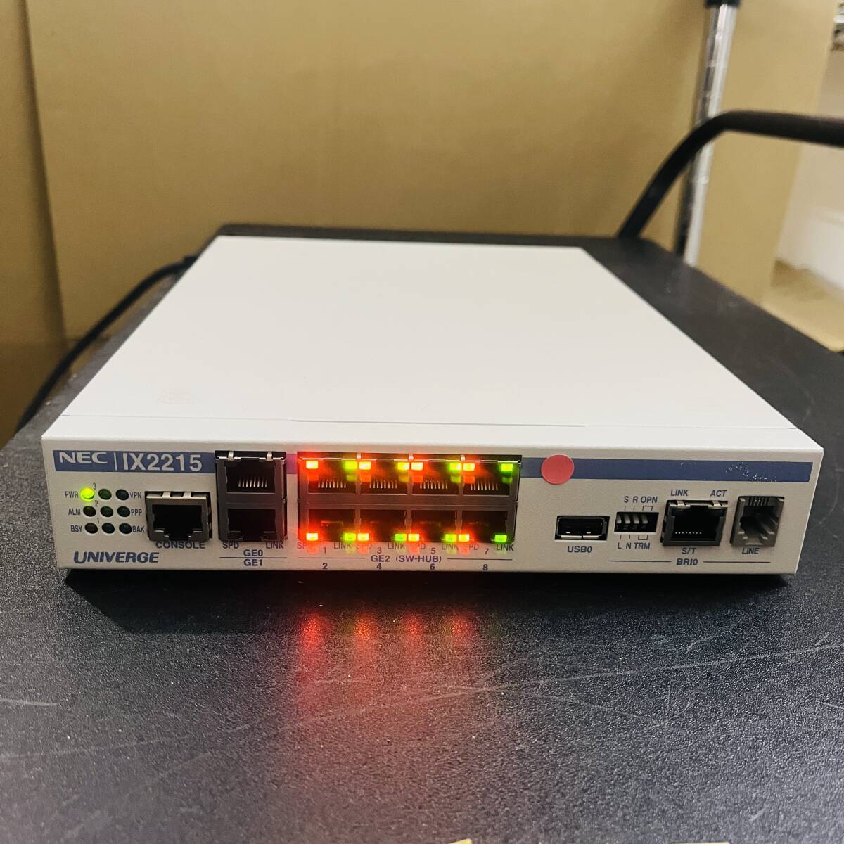 【傷や汚れあり】(ヤ) 358【2台セット／通電OK】NEC UNIVERGE IX2215 日本製 本体 ギガビット回線 ルーター 高機能 8ポート スイッチングハブ 無線LANの落札情報 ...