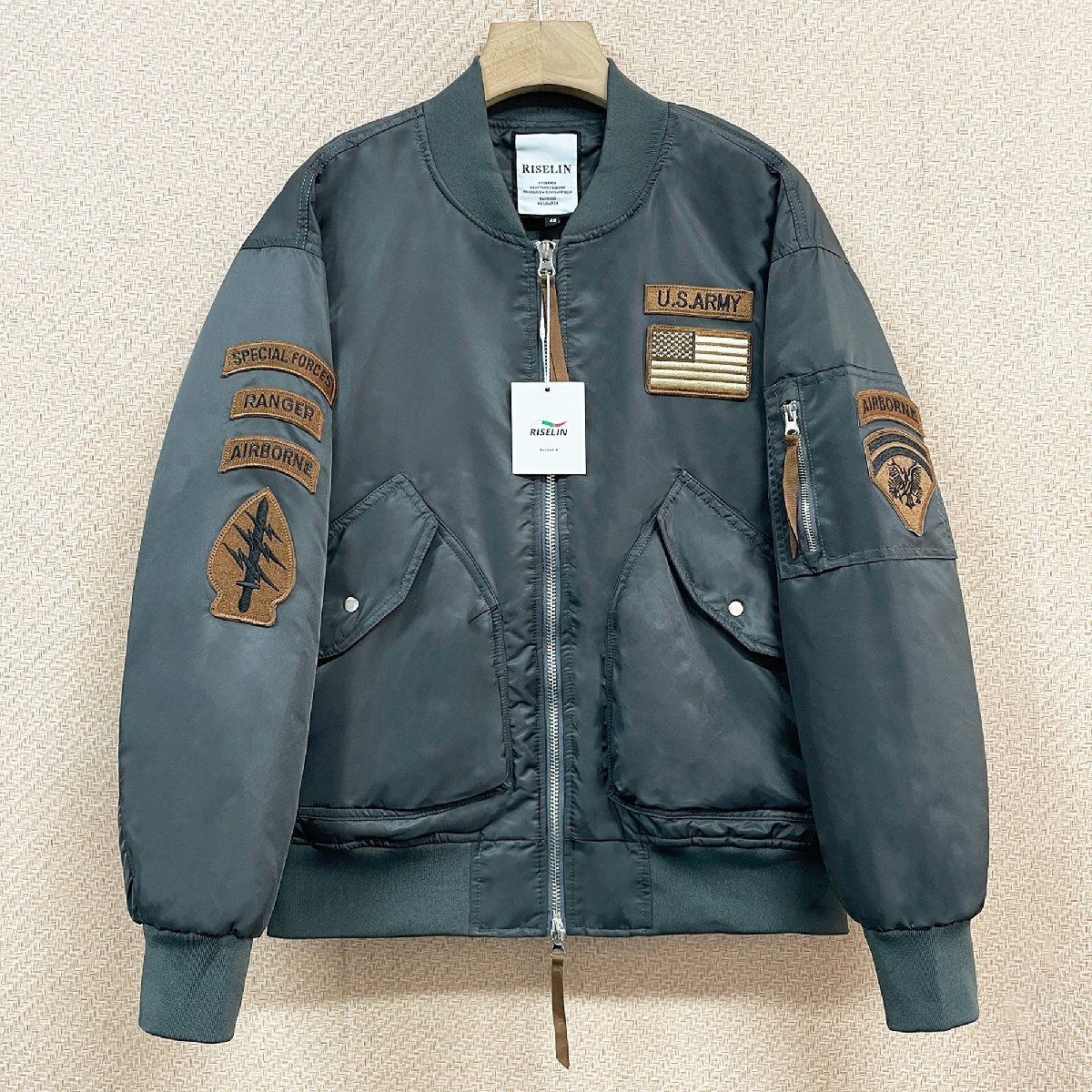 【未使用】上品ヨーロッパ製※定価6万 ブルガリア発※RISELIN フライトジャケット 撥水 防風 洗練 MA-1 ブルゾン アウター ジャケット 街着 M/46の落札情報詳細 - Yahoo ...
