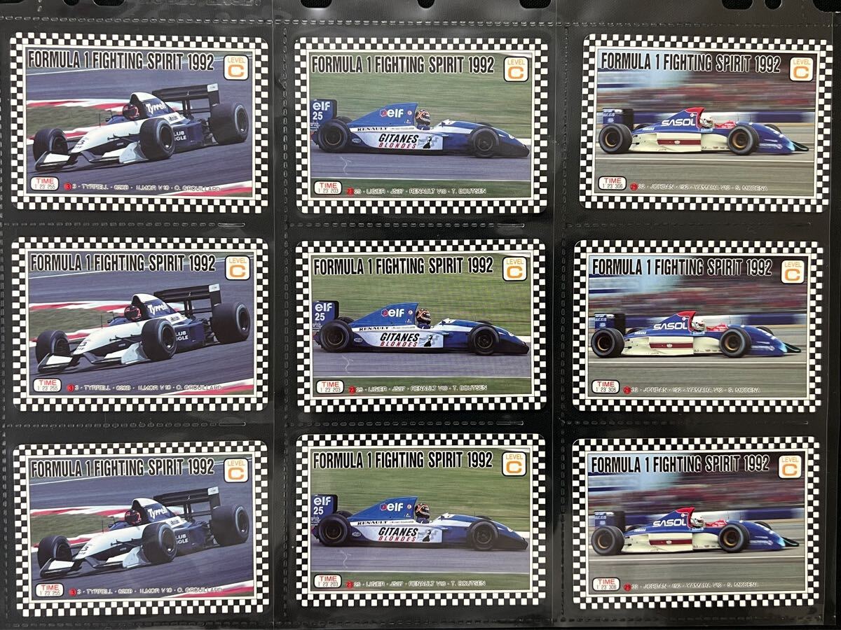 【目立った傷や汚れなし】激レア F1 FORMULA-1 FIGHTING SPIRIT 1991 カードダス アマダ AMADA F-1 PP カード セット⑧ モデナ ブーツェン グルイ ...