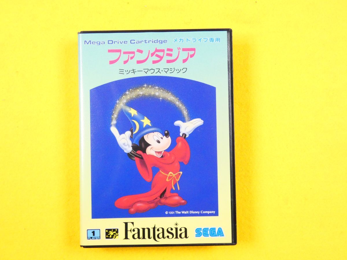 【やや傷や汚れあり】(MGD-7) セガ MEGA DRIVE メガドライブ 「 ファンタジア ミッキーマウスマジック 」ゲームソフト ケース ...