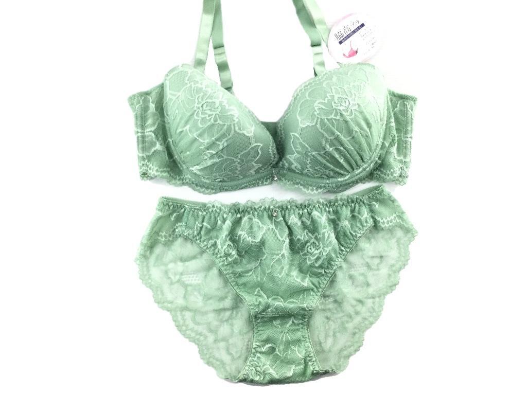 【未使用】ブラジャーショーツセット 脇高 総レース シンプル 脇肉すっきり 大きいサイズ E90/3L グリーン 送料250円の落札情報詳細 - Yahoo!オークション落札価格検索 オークフリー