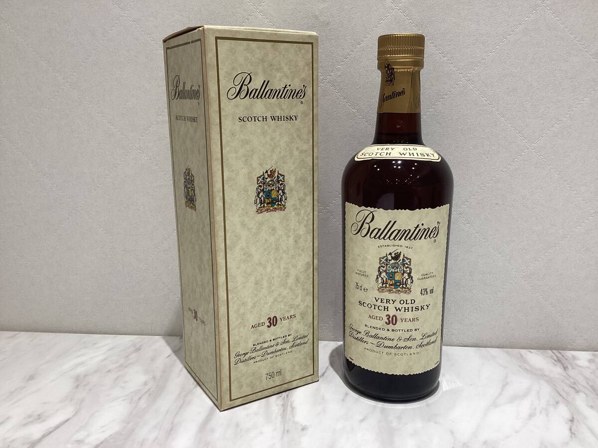 【未使用】A3850 1円～ Ballantines 30年 750ml 43% バランタイン VERY OLD スコッチ ウイスキー 箱 洋酒 ベリーオールド 未開栓の落札情報詳細 ...