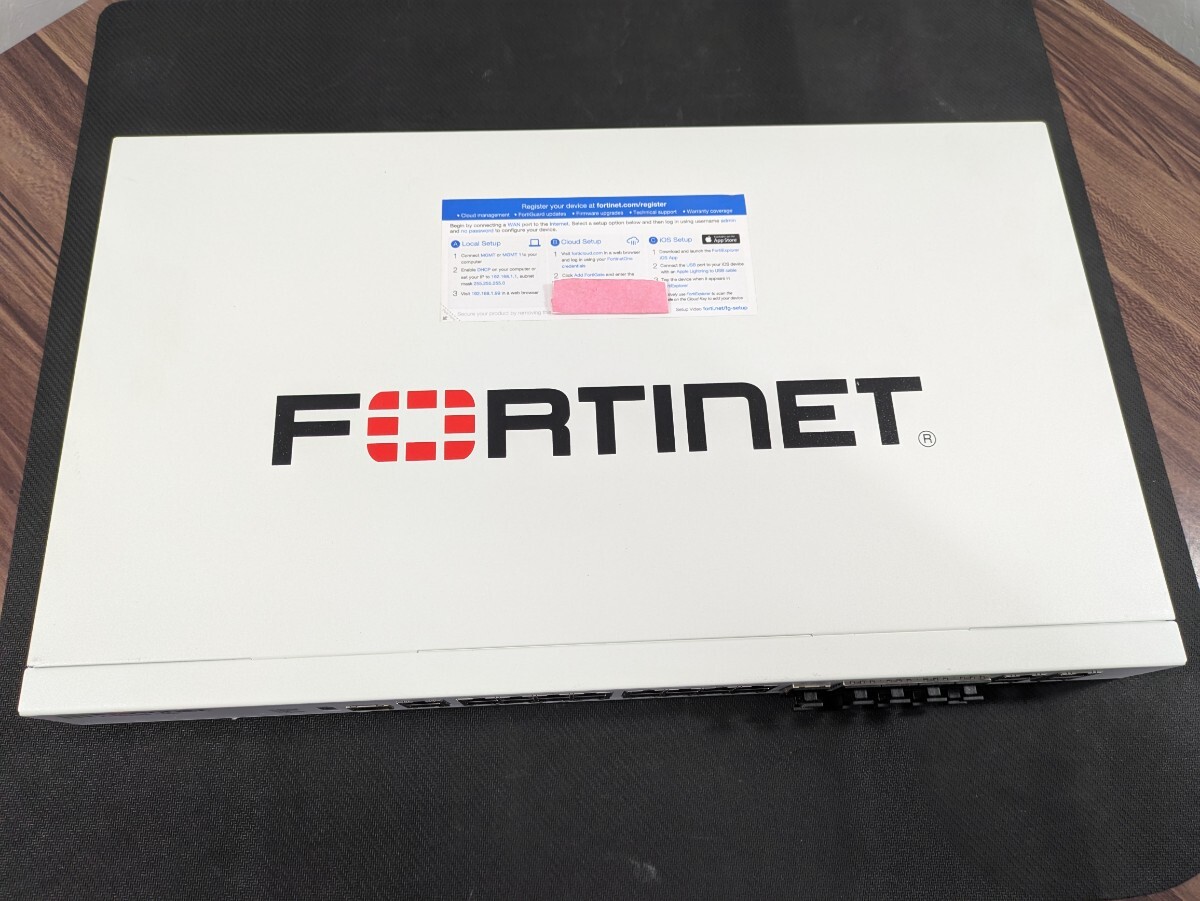 【やや傷や汚れあり】 Ω XY 15010# 保証有 Fortinet【 FG-40F 】FortiGate-40F UTM FW：v6.2.4 ライセンス26年08月25日迄 領収書発行可の ...