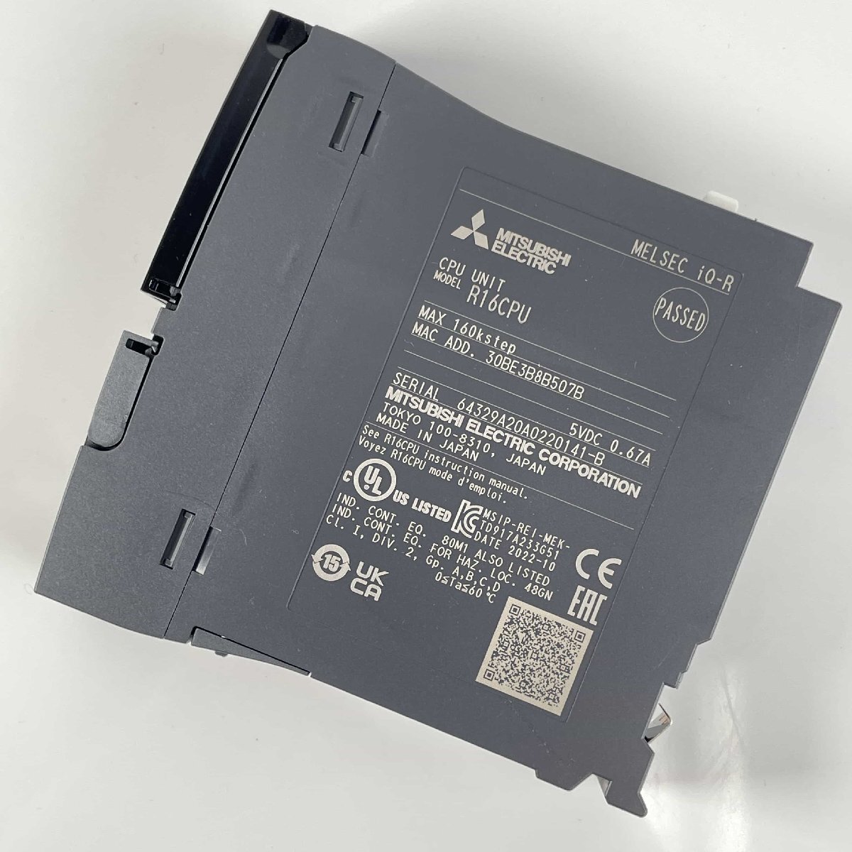 【目立った傷や汚れなし】R16CPU 2022年製 MELSEC iQ-Rシリーズ シーケンサCPUユニット 三菱電機 PLC(8150)の ...