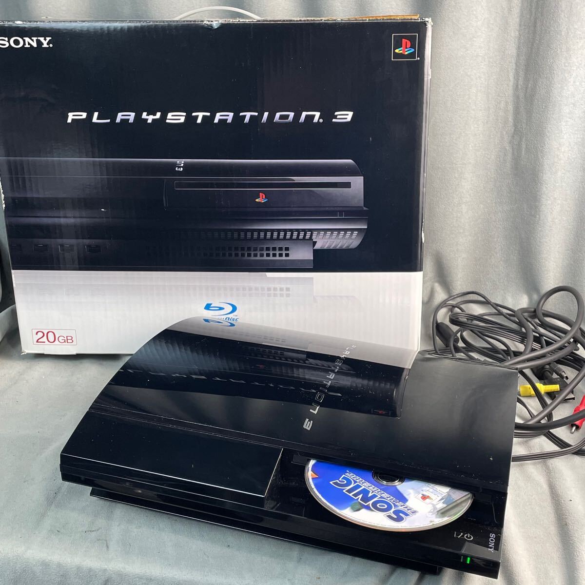 【目立った傷や汚れなし】★1スタ！通電確認 SONY ソニー PlayStation3 CECHB00 20GB PS3 ブラック ソニック ...