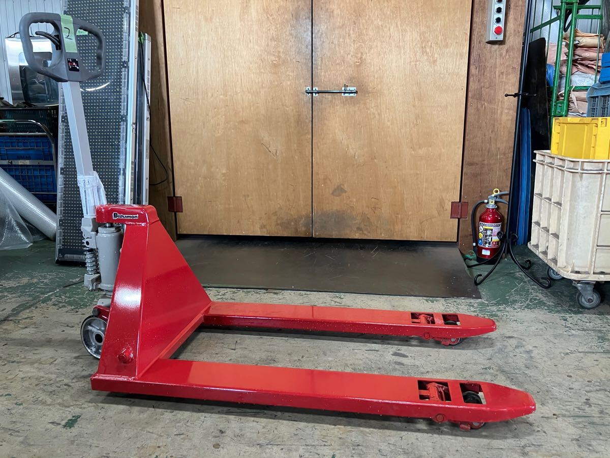 【未使用に近い】新古品 2024年製 ビシャモン Bishamon ハンドパレットトラック 低床式 ハンドリフト BM15F-L65 長期保管品 ②の落札情報詳細 - Yahoo!オークション ...