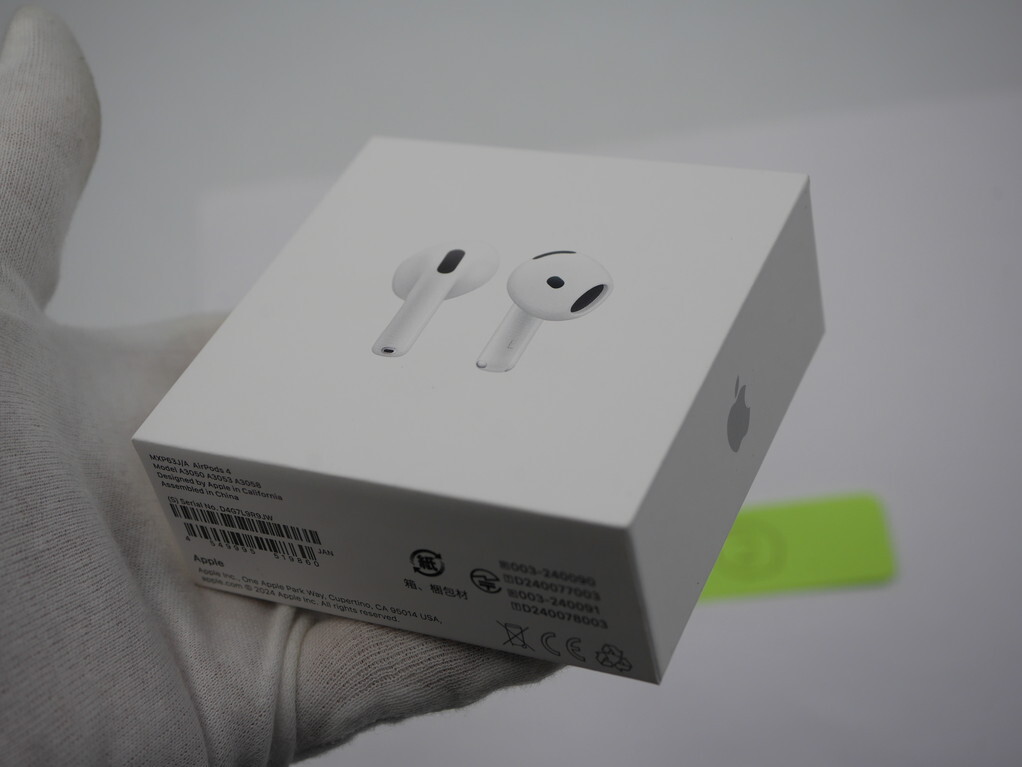 【未使用】新品未開封 保証2025.12/10まであり AirPods4 第4世代 MXP63J/A モデルA3050 A3053 A3058 ...