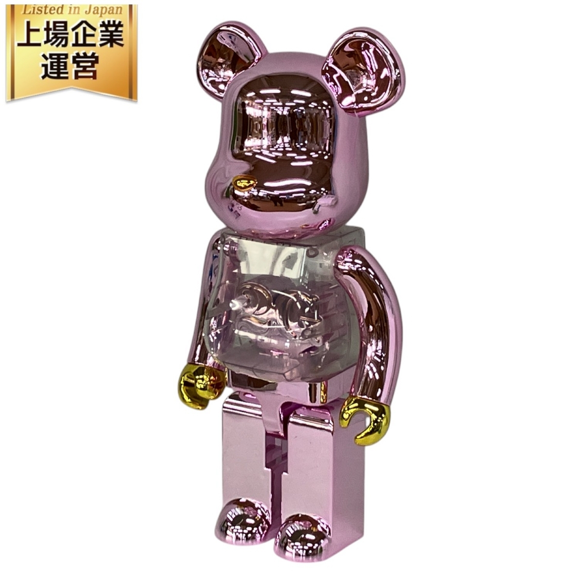 【未使用】BE@RBRICK SORAYAMA×2G PINK GOLD Ver. 1000% ベアブリック メディコム・トイ フィギュア 未 ...