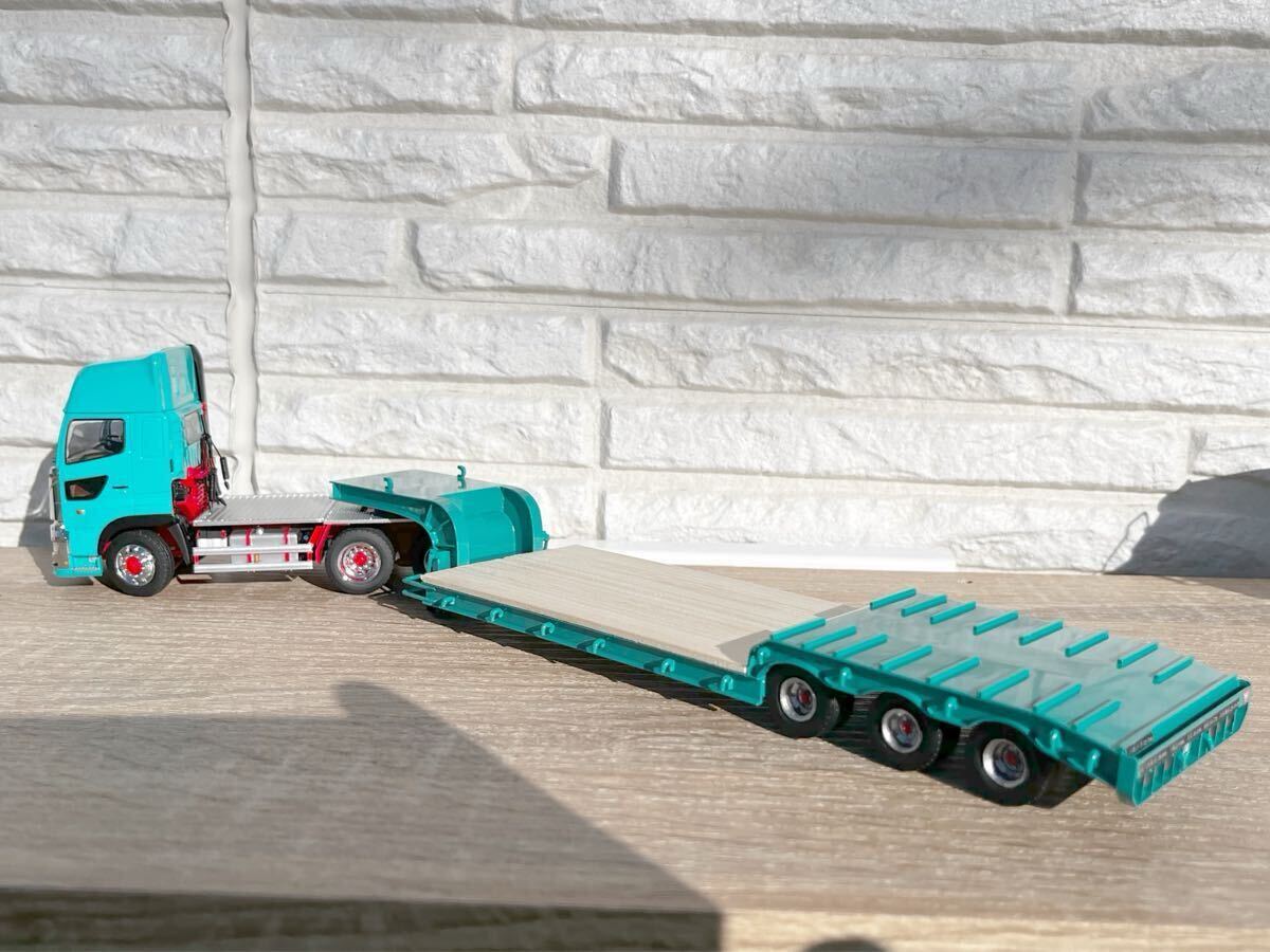 【目立った傷や汚れなし】1/50 3軸低床トレーラー コベルコ コマツ 日立 CAT ケンクラフト日野プロフィアSS用 カトー タダノの落札 ...