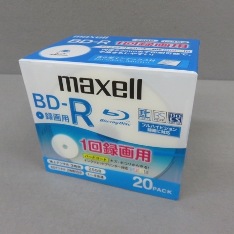 【未使用に近い】D861★maxell マクセル BD-R 1回録画用 25GB 20枚入 未開封 12/23★Aの落札情報詳細 - Yahoo!オークション落札価格検索 オークフリー