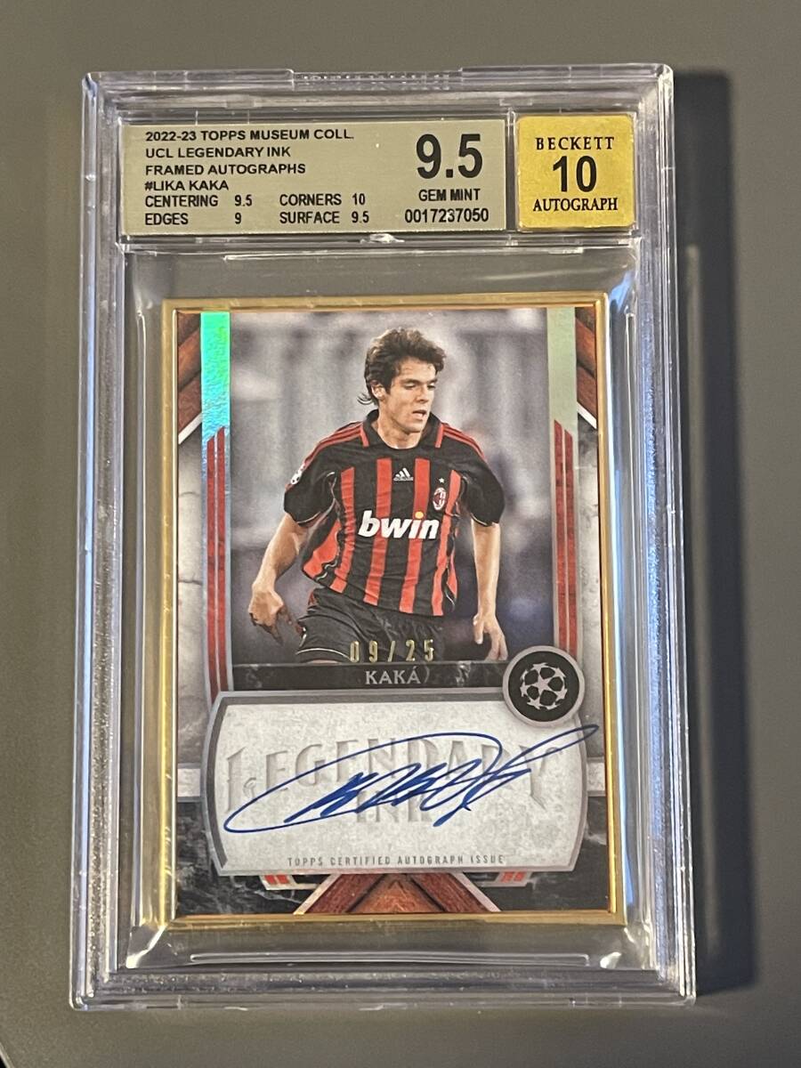 【目立った傷や汚れなし】※BGS9.5、Auto10※ KAKA（カカ）【2022 Topps Museum Collection ...