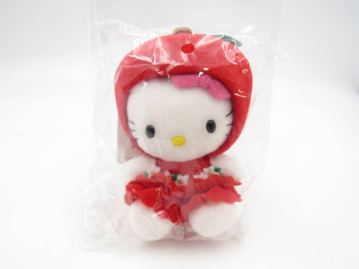 【未使用】ZA830/未使用 ハローキティ ぬいぐるみ M 2002 長崎限定 びわ HELLO KITTY Sanrio LICENSE ...