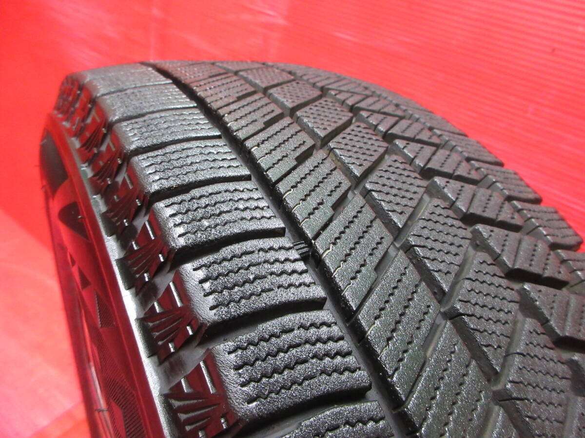 【やや傷や汚れあり】新車外しホイール♪ フォルクスワーゲン ポロ純正15インチホイール 4本 5.5J +40 5H 100 BS BLIZZAK VRX3 185/65R15 スタッドレス ...