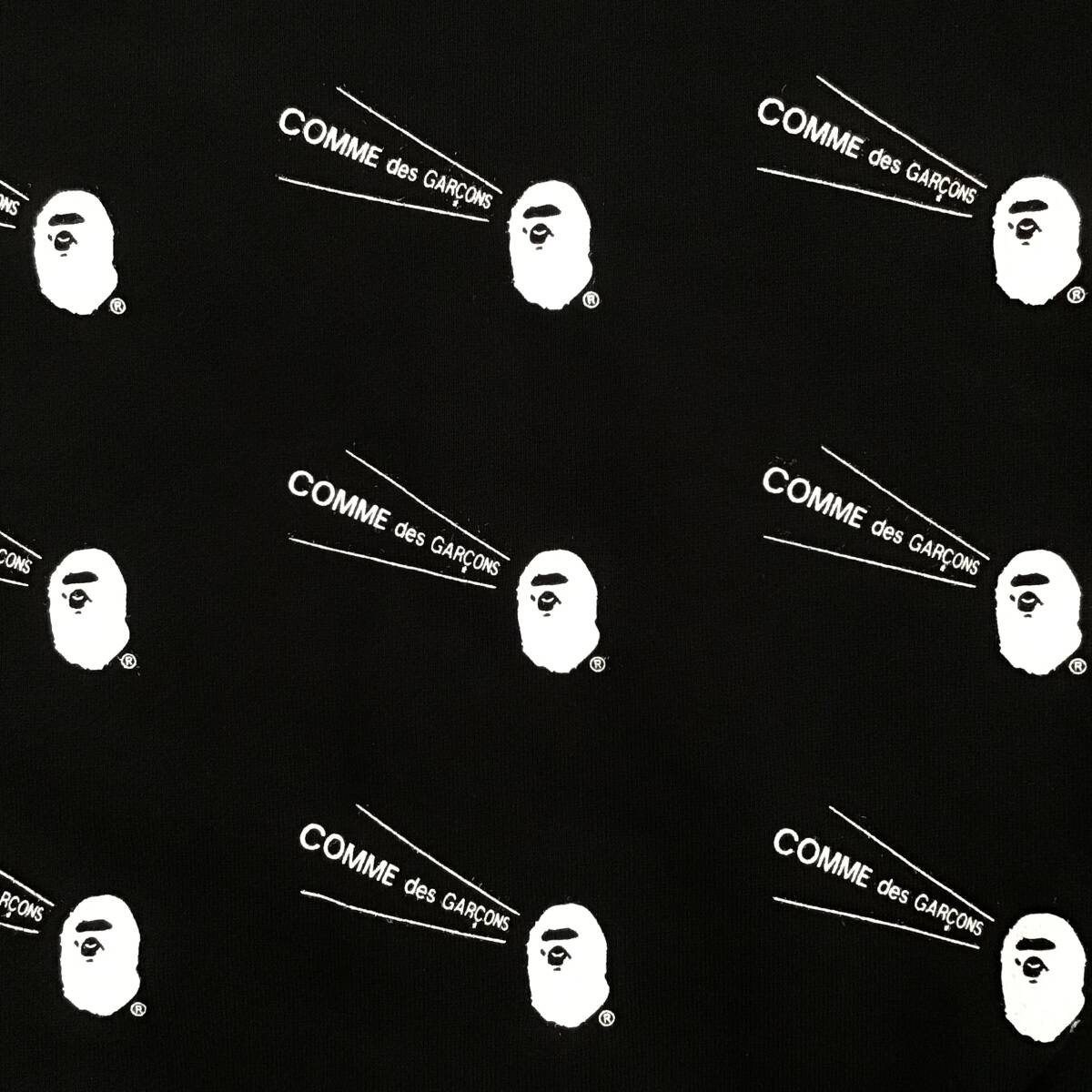 【目立った傷や汚れなし】★2XL★ コムデギャルソン BAPE monogram full zip hooie a bathing ape ...