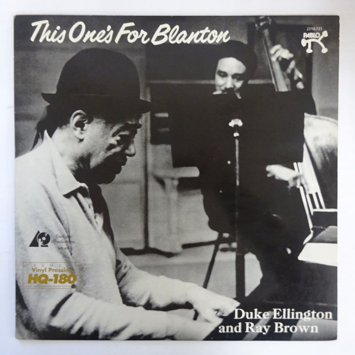 【やや傷や汚れあり】英LP Duke Ellington, Ray Brown This One's For Blanton 2335728 ...