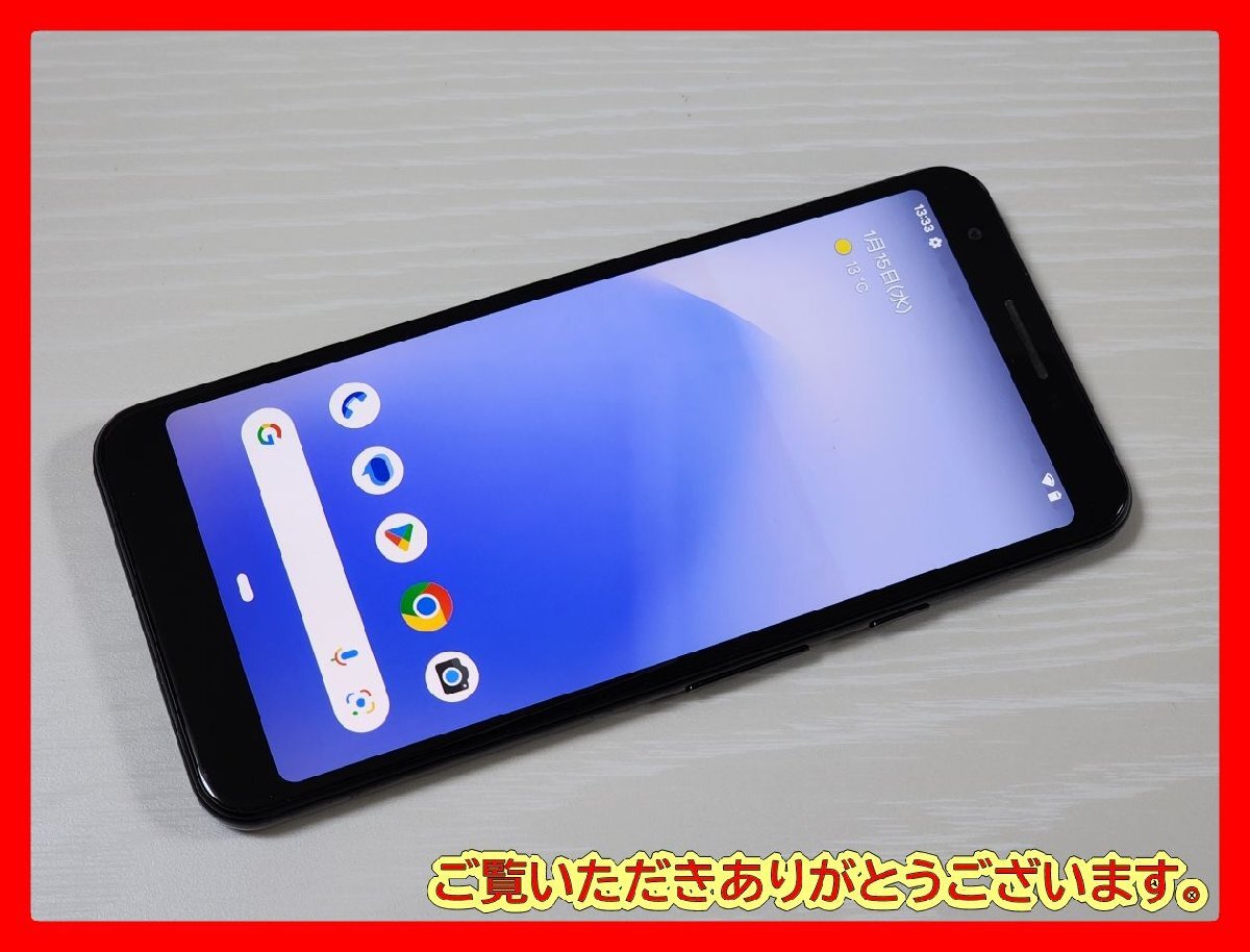 【やや傷や汚れあり】 ★【49680WM】 ジャンク SoftBank Google Pixel 3a ジャストブラック 64GB SIMロック解除済 1円 ! 1スタ !の落札情報詳細 ...